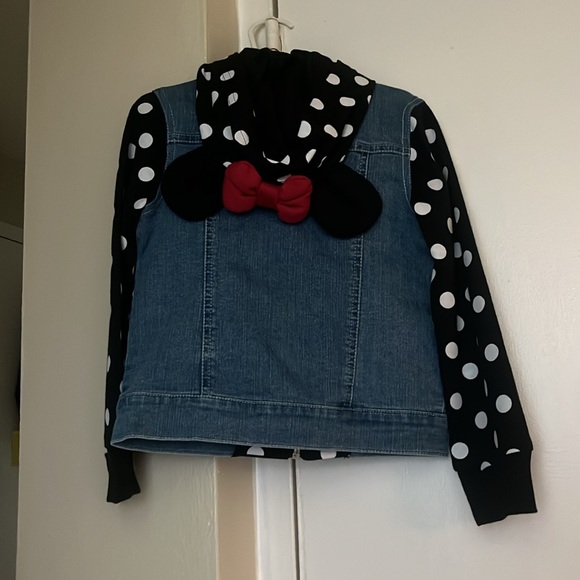 Disney | Jackets & Coats | Disney Junior Minnie Mouse Jean Jacket With ...